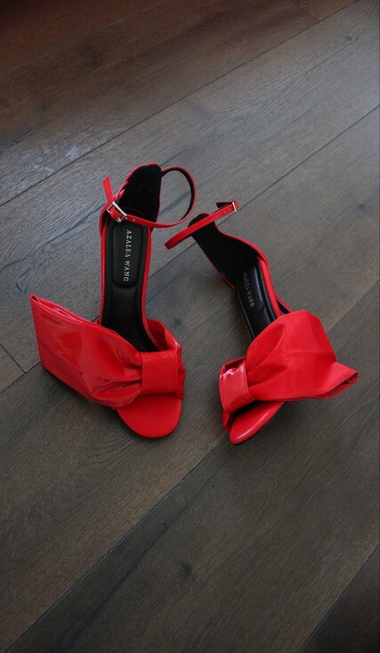 AKIRA | Shoes | Azalea Wang Akria Red Bowaccent Womens Heel Shoe | Poshmark